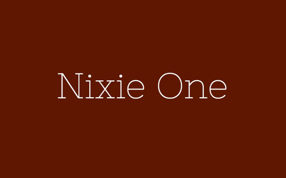 Nixie One Font Free Download - Fonts Bee