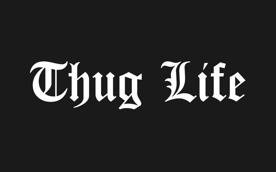 Thug Life Font Free Download Fonts Bee