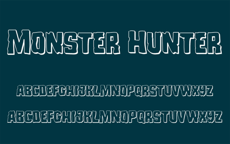 Monster Hunter Font Free Download - Fonts Bee
