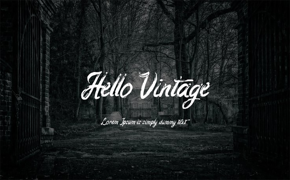 Hello Vintage Font Free Download - Fonts Bee