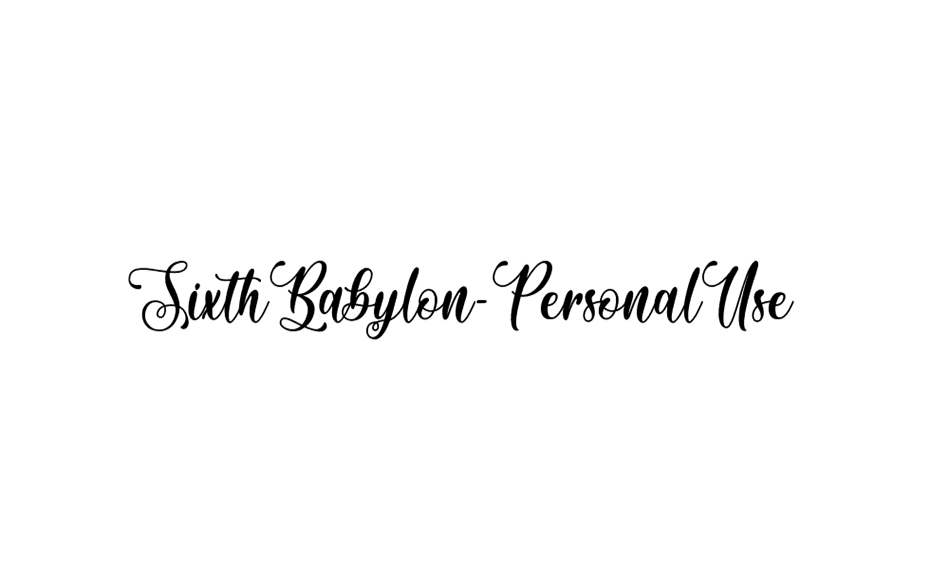 Sixth Babylon Font Free Download - Fonts Bee