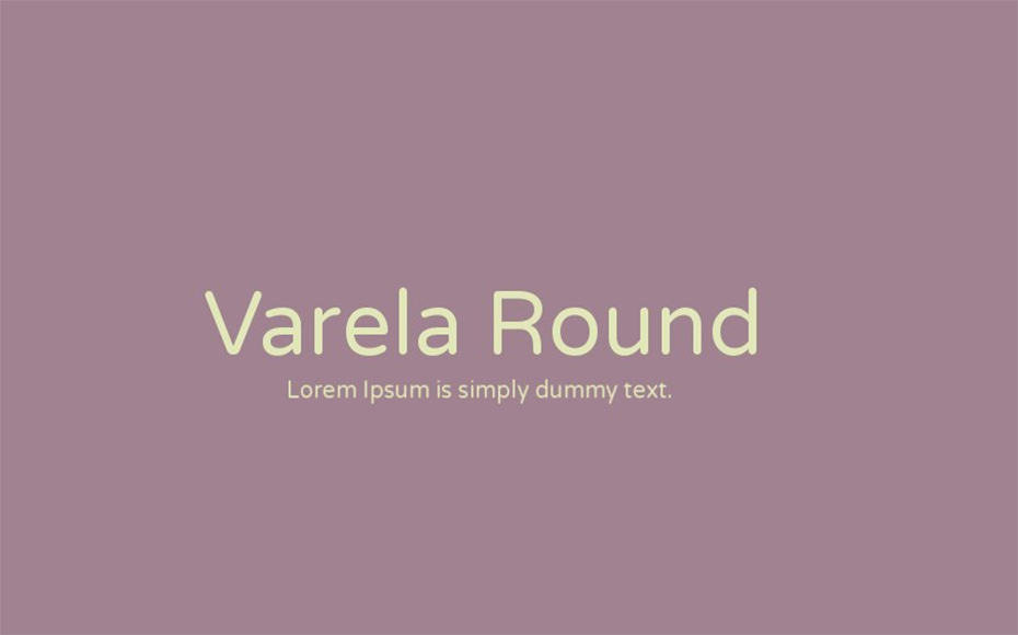Varela Round Font Free Download - Fonts Bee