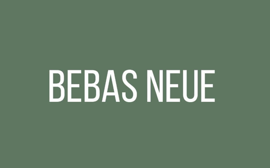 Bebas Neue Font Free Download - Fonts Bee