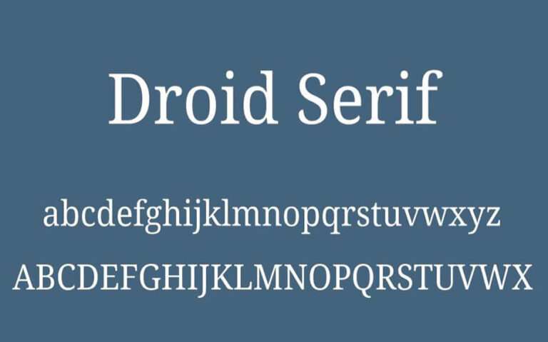 Droid Serif Font Free Download - Fonts Bee